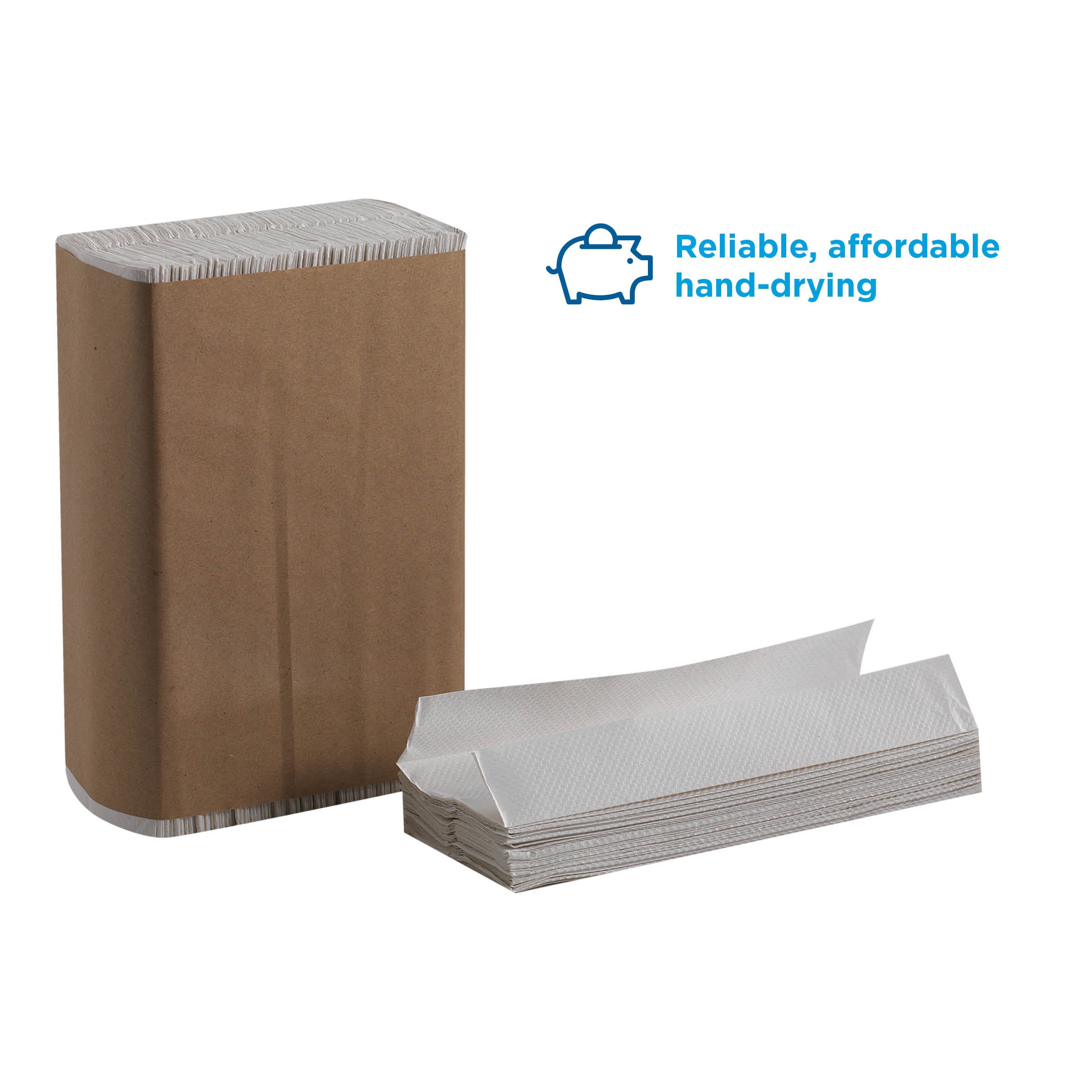 Pacific Blue Basic™ C-Fold Paper Towels (previously branded Acclaim®) by GP PRO; White, 20603; 240 towels per pack, 10 packs per case