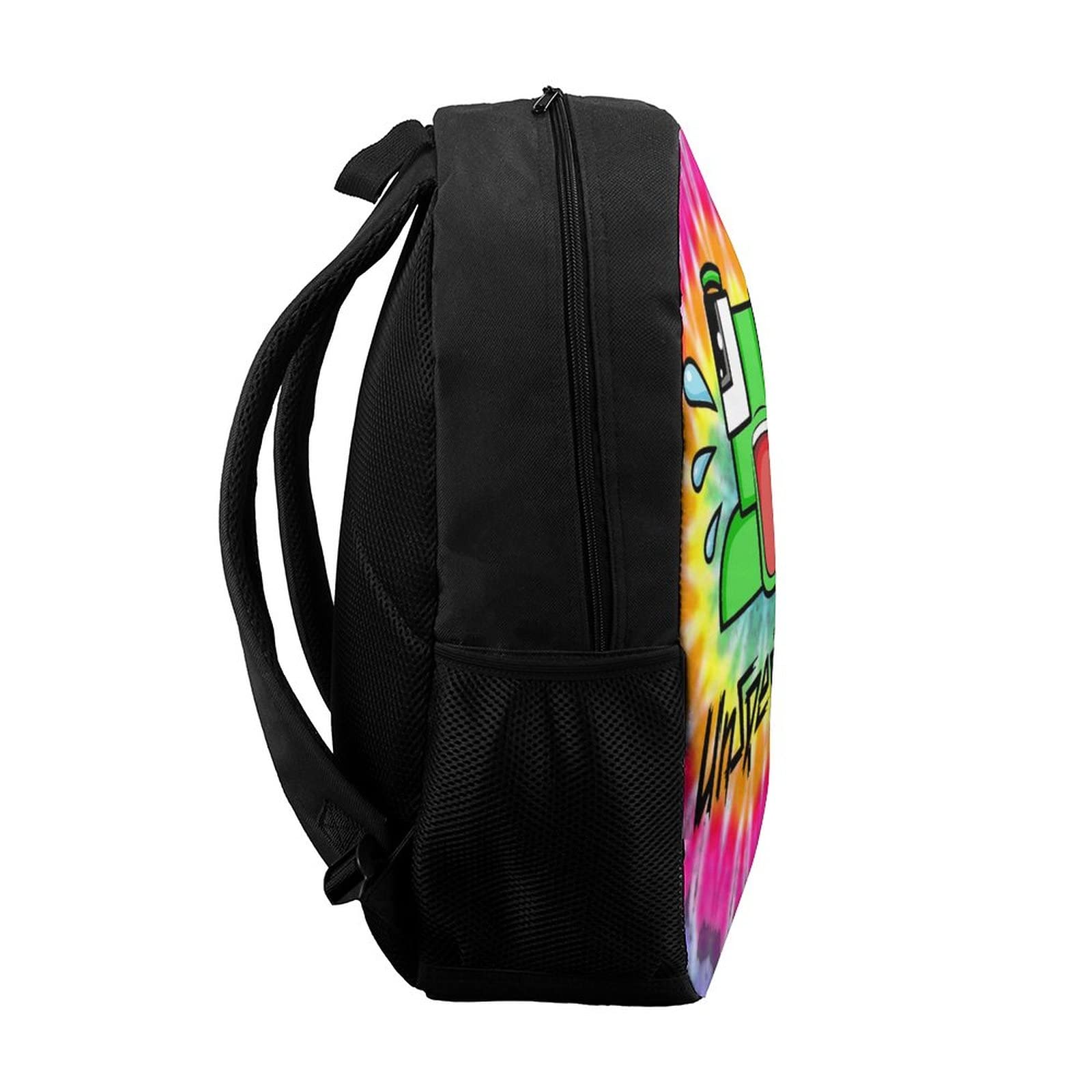 Vonpcaty Funny Cartoon Print Backpack, 17 Inches Daypack Laptop Bag Daily Backpack for Boys Girls Men Women
