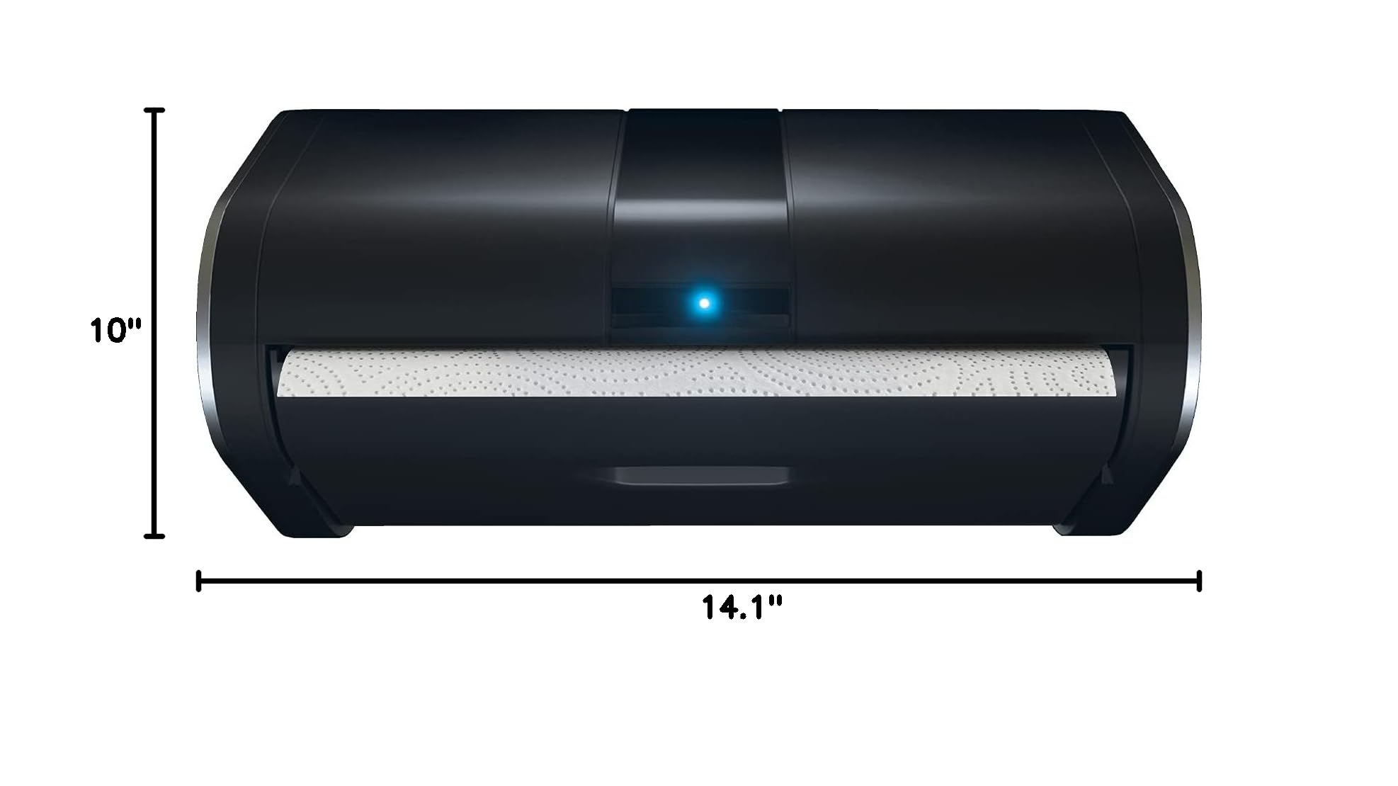 Innovia Automatic Paper Towel Dispenser. Touchless Technology. Works with Most Paper Towel Brands and Sizes. Dispenses The Number of Sheets You Need. Black, Under Cabinet Mounted.
