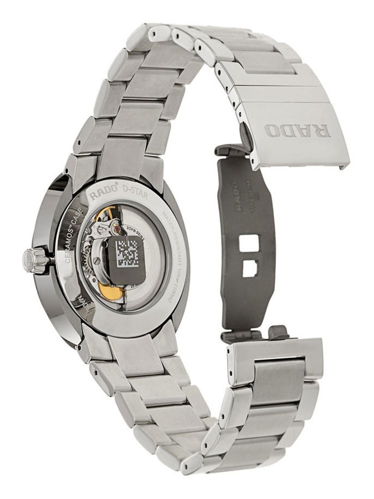Rado R15938153 Men's D-Star Automatic Stainless Steel Black Dial Ceramos Watch