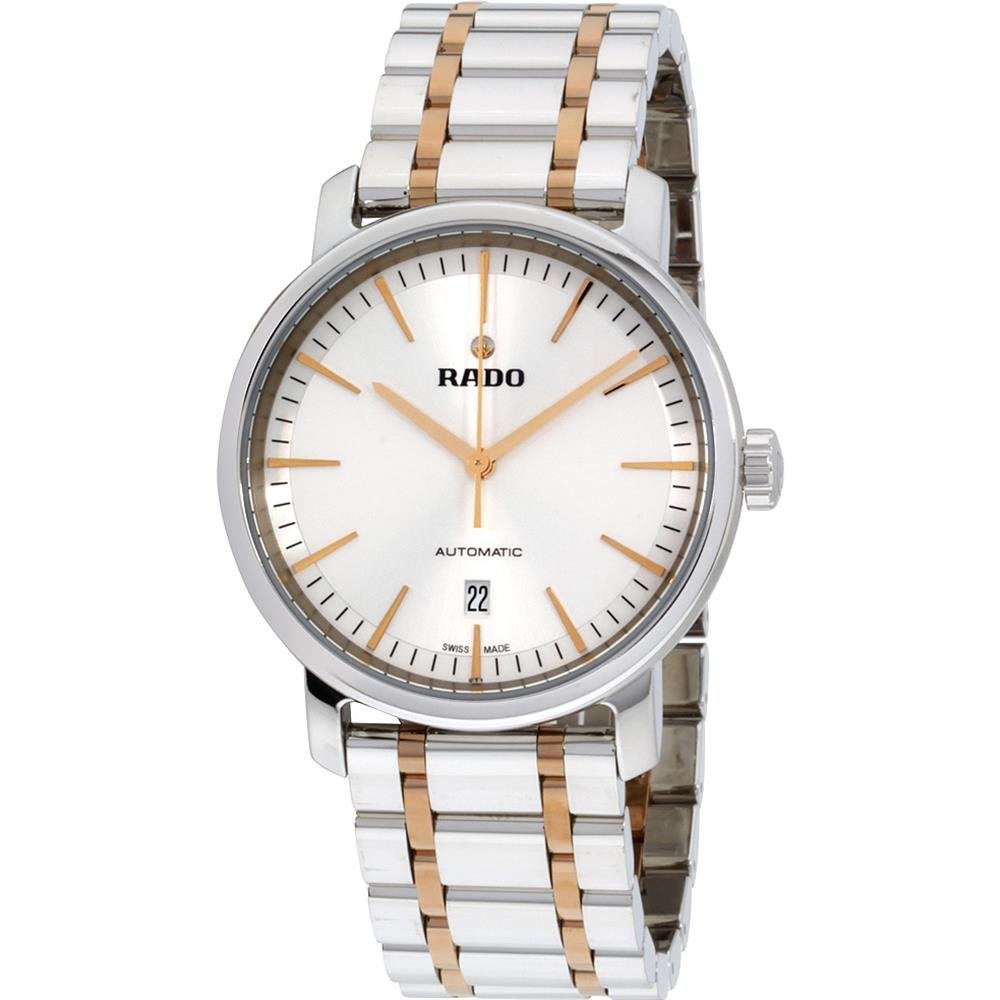 RADO R14077113 Diamaster XL Automatic Men's LUXURY WATCH Swiss Automatic rose Two tone gold 41mm case