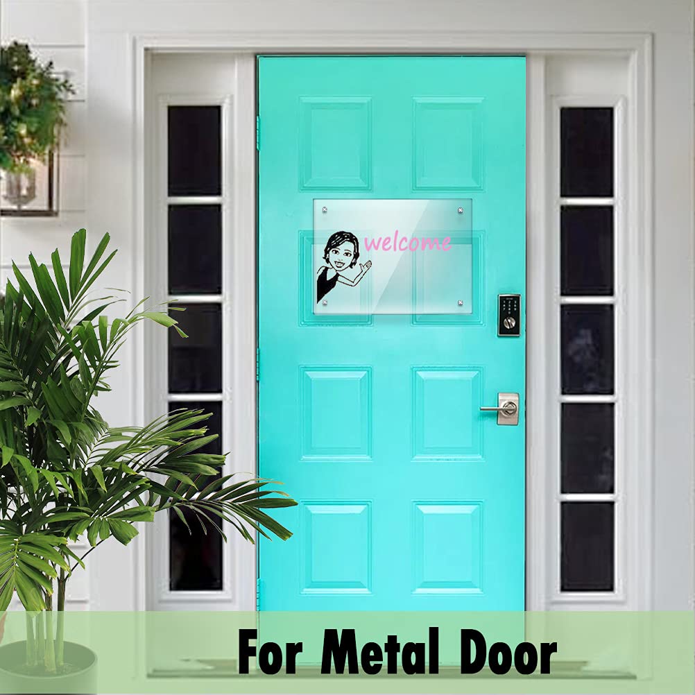 Acrylic Note Board Refrigerator Dry Erase Board Magnetic Clear 15”x11" Includes 4 Dry Erase Markers