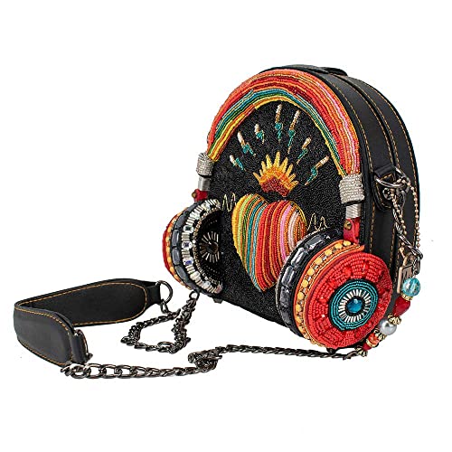 Mary Frances Listen in Crossbody Headphones Handbag, Multi