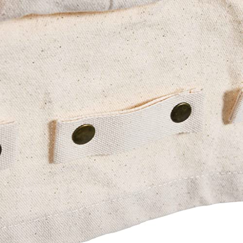 Household Essentials Short Canvas Craft and Garden Wall Organizer, Natural