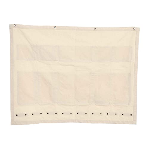Household Essentials Short Canvas Craft and Garden Wall Organizer, Natural
