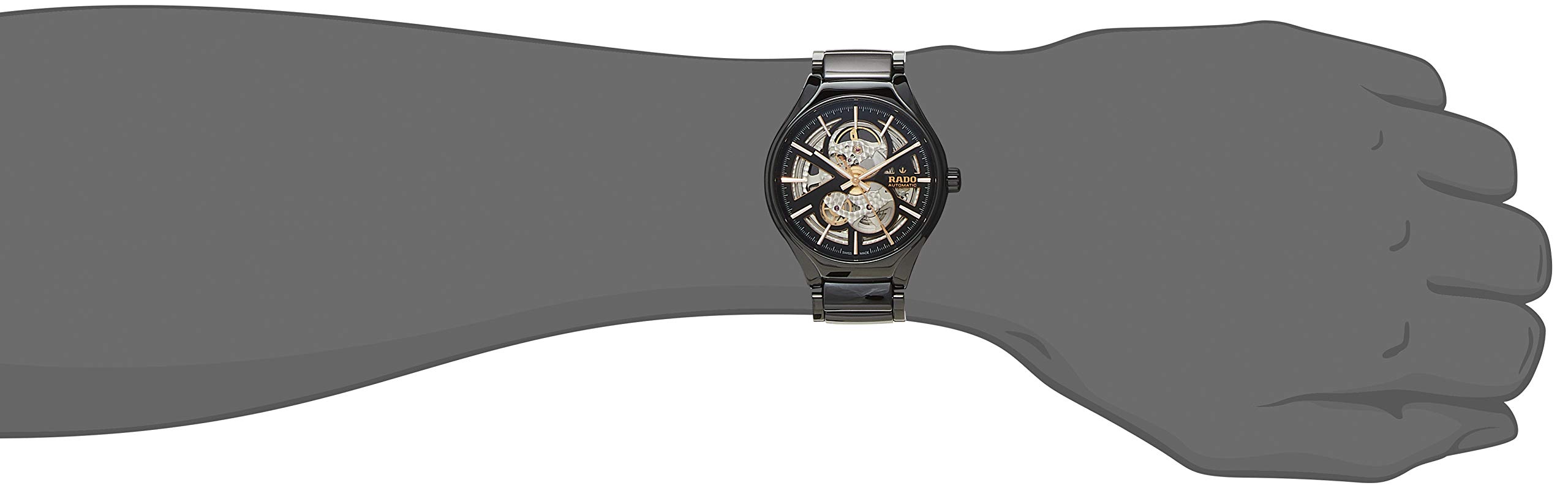 Rado Men's True Open Heart Ceramic Swiss Automatic Watch