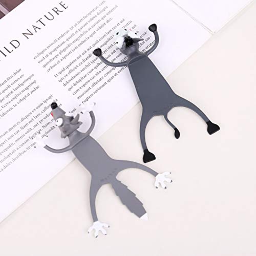 Cute Book Marks, Funny 3D Animal Bookmark Reading Gift Stationery Gift for Kids Student