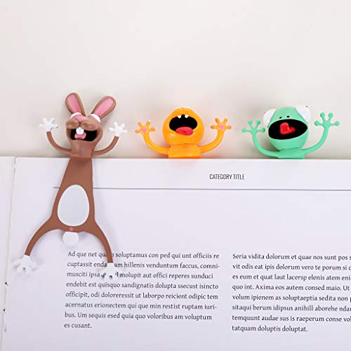 Cute Book Marks, Funny 3D Animal Bookmark Reading Gift Stationery Gift for Kids Student