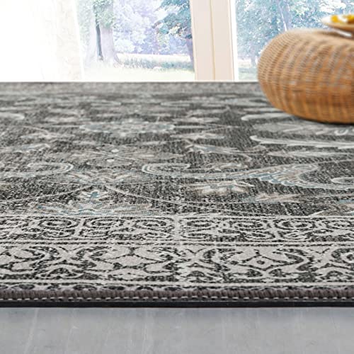 Asrug Floral Luxury Accent Area Rugs Non-Shedding Living Room Bedroom Accent Rug, 3’x5’, Taupe