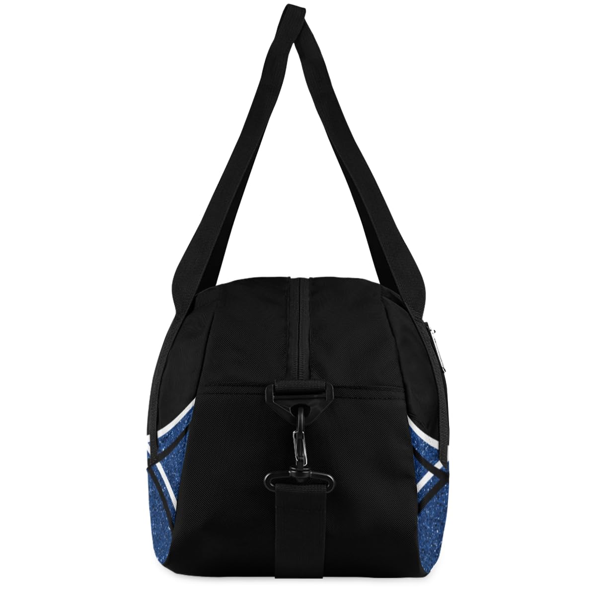 RIRIX Personalized Kids Gym Bag, Custom Sport Duffel Blue Glitter Cheer