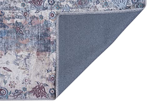 Perga Rugs Machine Washable Area Rug for Bedroom, Kitchen, Bathroom, Living Room, Entryway, Home Decor Non Slip Rug, Pet Friendly & Resistant Throw Indoor Floor Carpet
