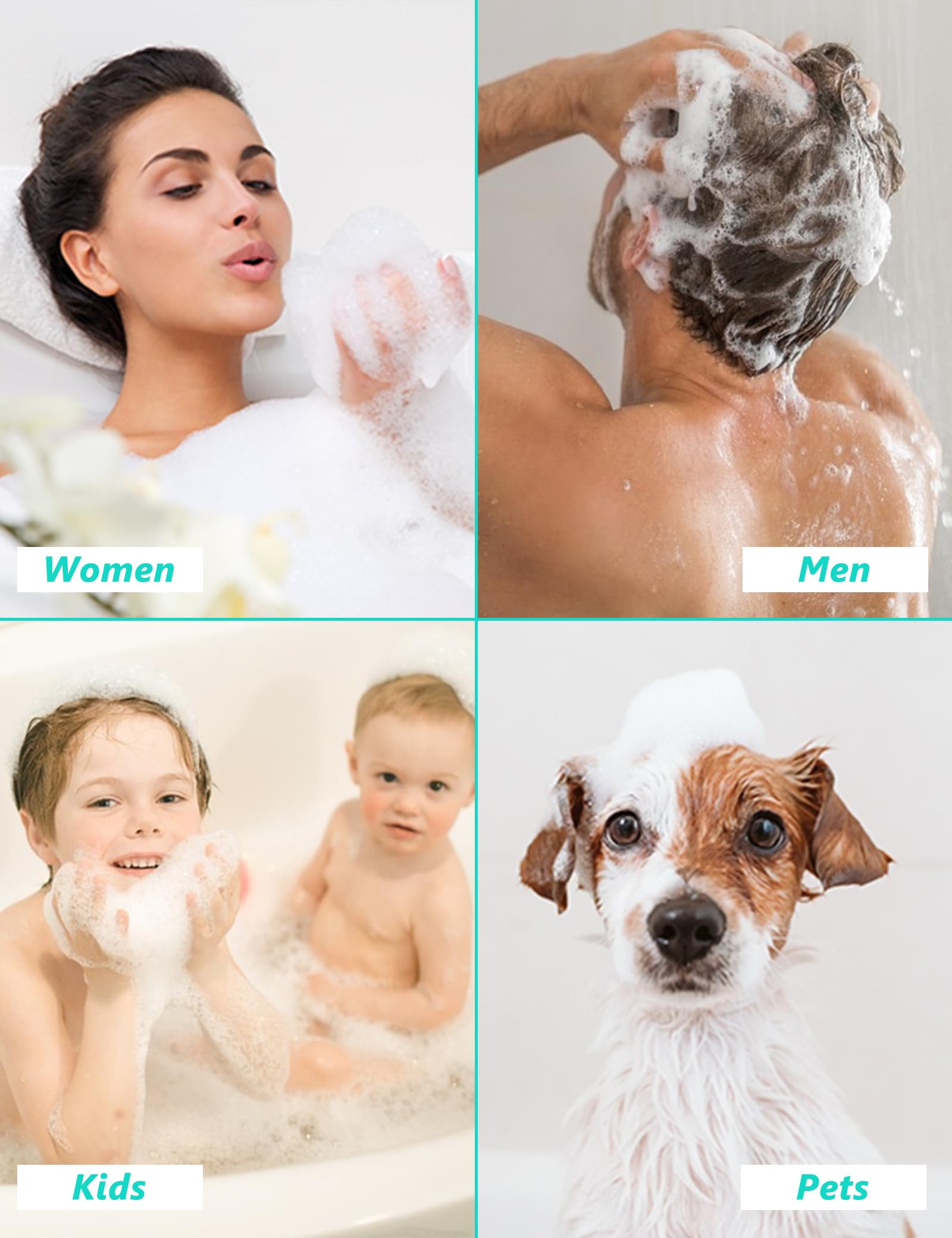 Silicone Exfoliating Body Scrubber Loofah Silicone Scalp Massager Shampoo Brush Soft Body Scrubbers for Use in Shower Lathers Well Easy to Clean 2 in 1 BSROLUNA (1 Pack Camouflage Green)