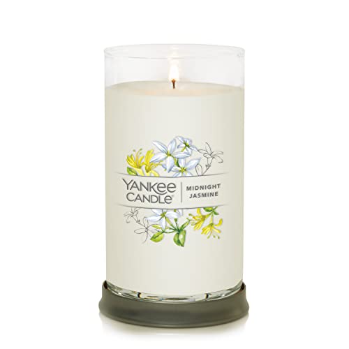 Yankee Candle Midnight Jasmine Signature Medium Pillar Candle, 14.25oz