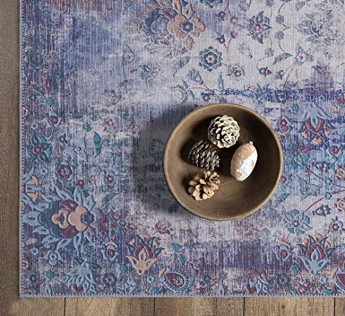 Perga Rugs Machine Washable Area Rug for Bedroom, Kitchen, Bathroom, Living Room, Entryway, Home Decor Non Slip Rug, Pet Friendly & Resistant Throw Indoor Floor Carpet