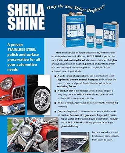 Sheila Shine 10 oz Aerosol, Stainless Steel Cleaner and Polish, 10 oz.