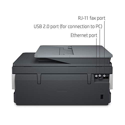 HP OfficeJet Pro 8025e Wireless Color All-in-One Printer with Bonus 6 Free Months Instant Ink (1K7K3A) (Renewed Premium)