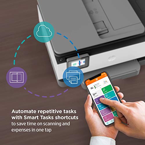 HP OfficeJet Pro 8025e Wireless Color All-in-One Printer with Bonus 6 Free Months Instant Ink (1K7K3A) (Renewed Premium)