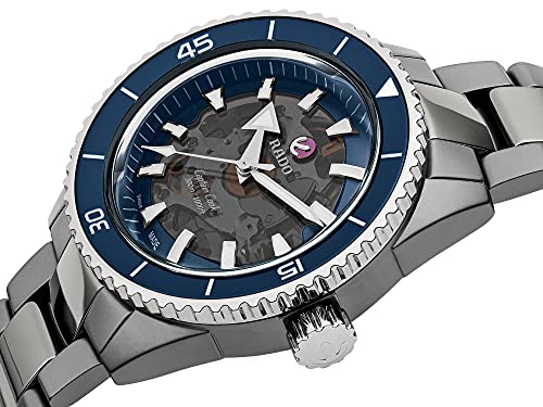 Rado Blue Watch Captain Cook High Tech Ceramic Automatic Swiss Movement, 43 mm. R32128202