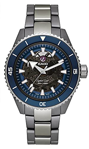 Rado Blue Watch Captain Cook High Tech Ceramic Automatic Swiss Movement, 43 mm. R32128202