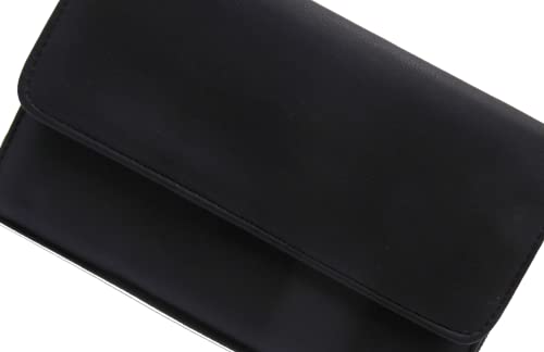 MUNDI Women's Faux Leather MY BIG FAT WALLET Flap RFID Clutch Ladies ib103x (Black)