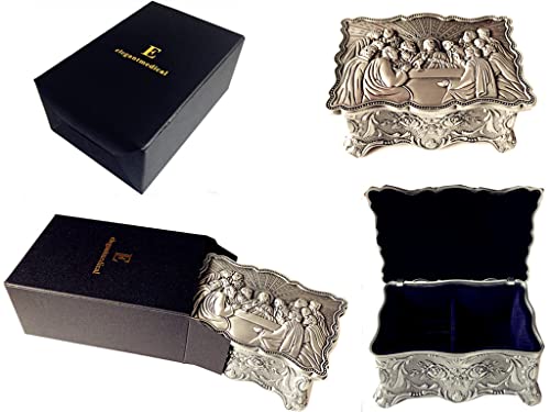 elegantmedical Last Supper Rosary Necklace Eucharistic box Catholic Christian Roman rosary case Jewellery GIFT BOX