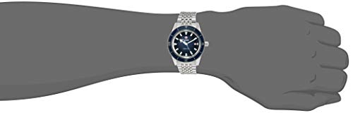 Rado Men's Captain Cook 42 mm Automatic Diving Watch with Stainless Steel Strap, Silver-Tone, 20 (Model: R32505203), Blue