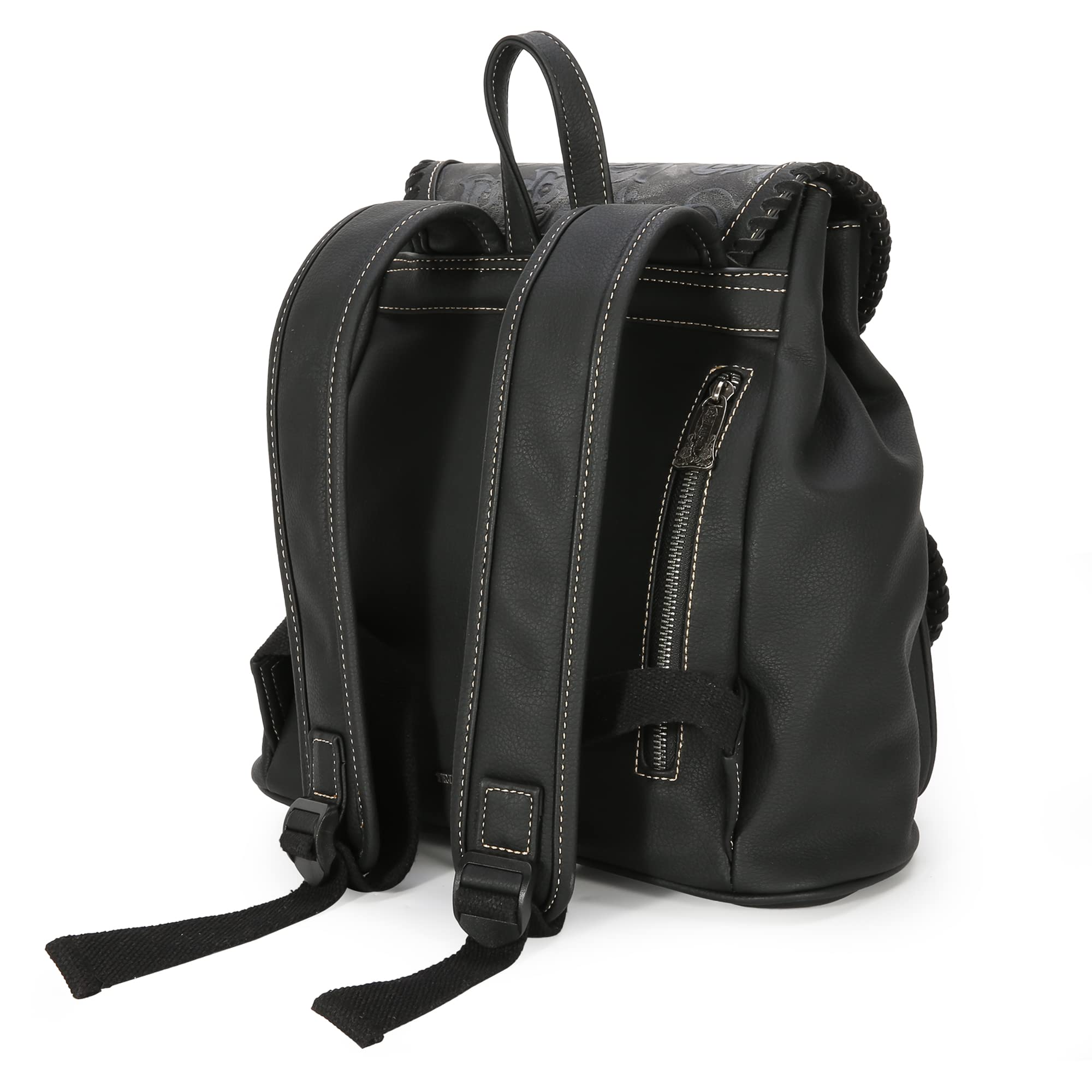 Montana West Hair On Cowhide Collection Backpack Western Style Dual Front Flap Pockets TR136-9110BK