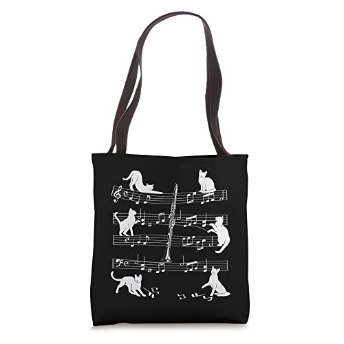 Clarinetist Cats for Cat loving Clarinet player Tote Bag
