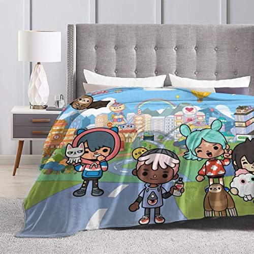 Ultra Soft Micro Fleece Blanket Throw Fuzzy Lightweight Hypoallergenic Plush Fashion Print Blanket