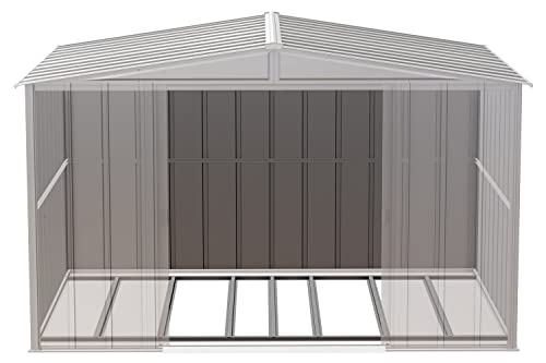 Arrow Sheds Amazon Exclusive Classic 10' x 8' Charcoal Steel Storage Shed with Included Floor Frame Kit