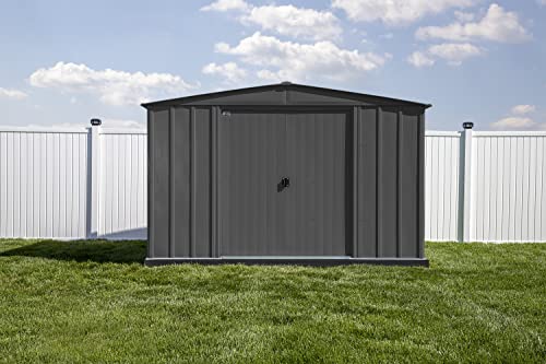 Arrow Sheds Amazon Exclusive Classic 10' x 8' Charcoal Steel Storage Shed with Included Floor Frame Kit