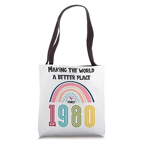 43 Birthday Making the world a better place since 1980 Tote Bag