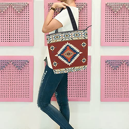 Aztec Tote Western Bags for Women Southwest Native American Purses and Handbags One Size