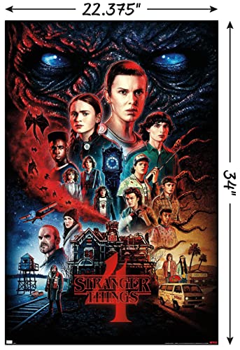 Trends International Netflix Stranger Things: Season 4 - One Sheet Wall Poster, 22.375" x 34", Unframed Version
