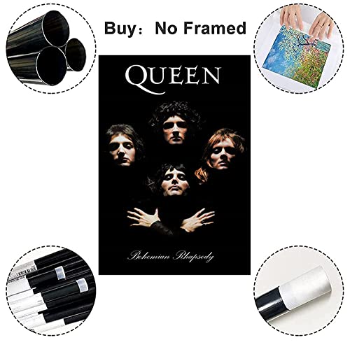 Queen Poster Fabric Art Poster Fabic Prints 16x24 inch for Wall Decoration No Framed