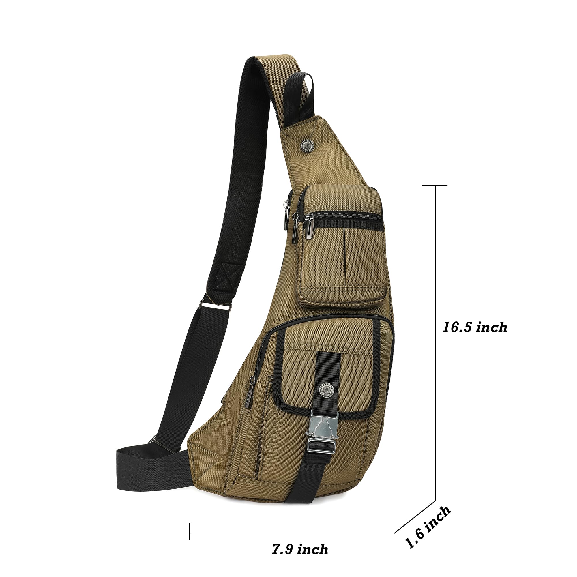 NICGID Sling Bag Chest Shoulder Backpack Crossbody Bags Casual Daypack for Men Women