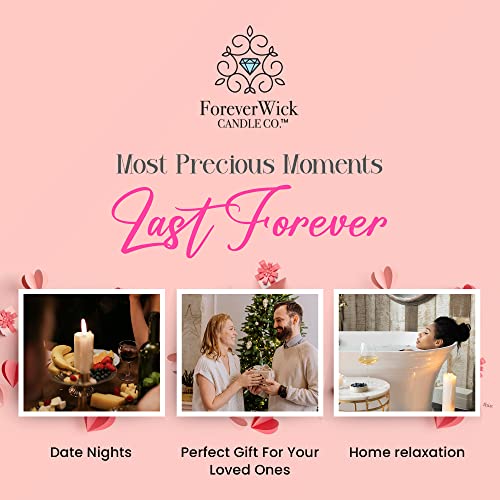 Foreverwick Coconut Breeze Candle | Gifts for Women | Valentines Gifts | Aromatherapy Candle for Bath, Destress & Clearance | Strong Scented Candles for Decor | 14 oz & 70 Hours Burning Time