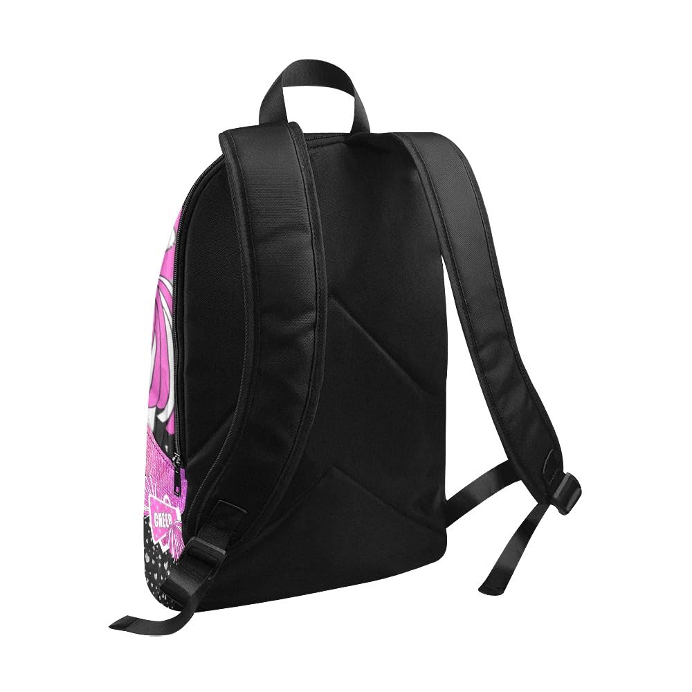 CUXWEOT Personalized Cheer Cheerleader Bright Color Print Backpack with Name Custom Travel Daypack Bag for Man Woman Gifts
