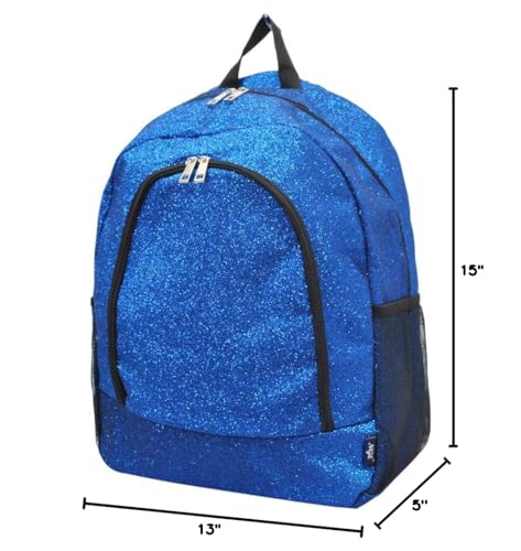 NGIL Canvas School Backpack (Glitter-Royal)