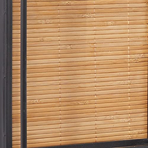 Deco 79 Bamboo Geometric Shapes Wall Decor with Metal Wire Frames, 37" x 2" x 17", Brown