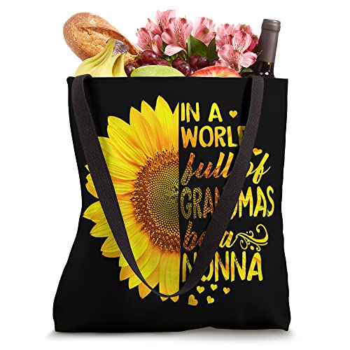 In a world full of grandmas be Nonna Sunflower Tote Bag