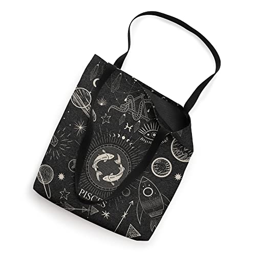 Galaxy Zodiac Sign Astrological Celestial Aesthetic Pisces Tote Bag