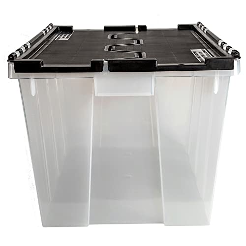 Clear Plastic Storage Container Interlocking Lid (2 Pack)