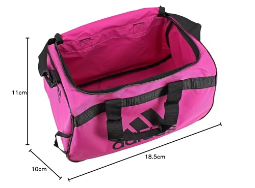 adidas Diablo Small Duffel, Sports Duffle Gym Bags for Men or Women, Intense Pink/Black, One Size