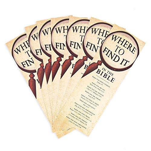 Where to Find It in The Bible Bookmarks, 2 x 6 inches, 25 Bookmarks