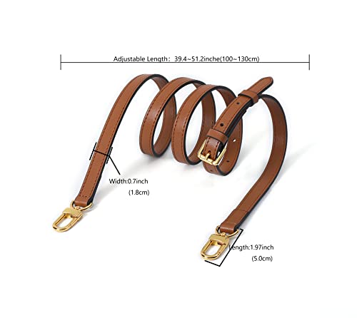 GOXTECH Purse Strap Adjustable Replacement Crossbody Shoulder Bag Handbag(Dark Brown)