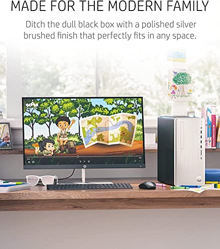 HP 2022 Pavilion TP01 Desktop Computer, AMD Ryzen 3-5300G (Beats Core i5-10400), AMD Radeon, 32GB RAM, 1TB PCle SSD, 9 USB Ports, Wireless-AC, Bluetooth, HDMI, Windows 11 Home