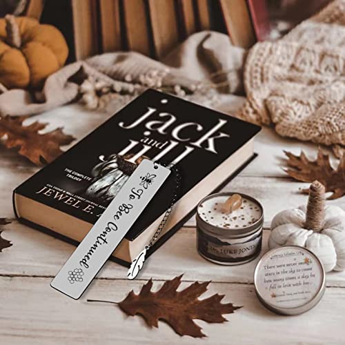 Cute Bee Stainless Steel Reading Bookmarks, Inspirational Bookmarks for Retirement,Book Lovers, Students, Teens, Daughter, Son, Friends, Birthday Graduation Christmas Gifts