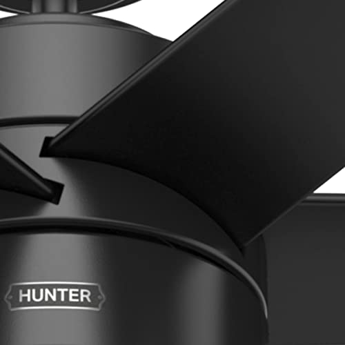 Hunter Fan Company 59628 Solaria Ceiling Fan, 72", Matte Black