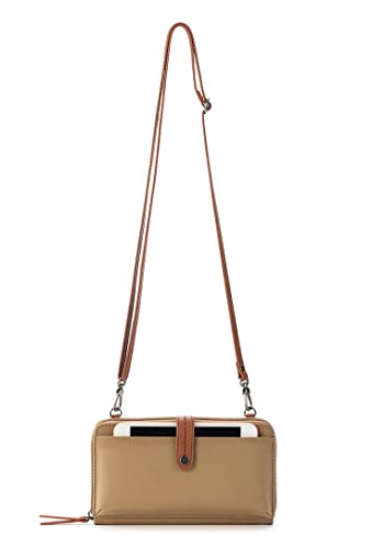 The Sak Esperato Recycled Nylon Large Smartphone Crossbody (Khaki)